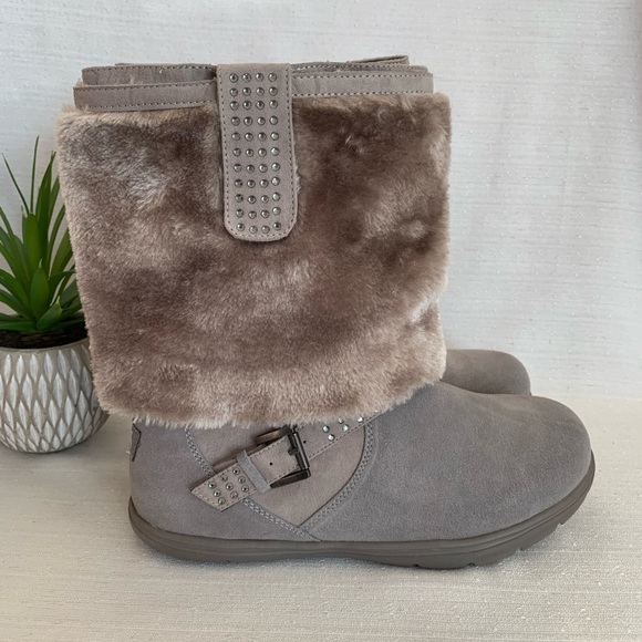 Cheeks | Shoes | New Cheeks Fit Body Interchangeable Grey Suede Faux ...